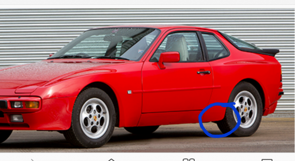 Porsche 944 lower rear quarter repair | classiccarpartsandpanels.co.uk